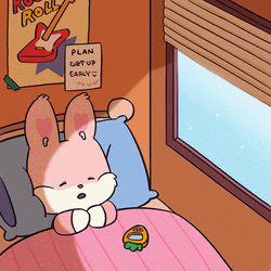 Bunny Sleepy Monday GIF | GIFDB.com