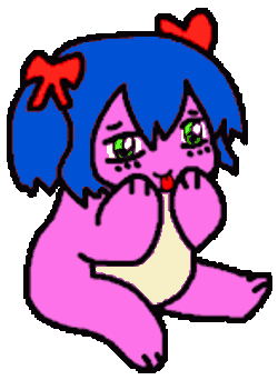 Bury Pink Girl Beary Pink Girl Sticker GIF | GIFDB.com