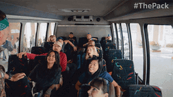 Bus Happy Cheers Passengers The Pack GIF | GIFDB.com