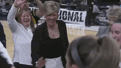 Caitlin Clark Playful Team Celebration GIF | GIFDB.com