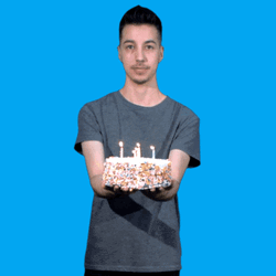 Cake Drop Funny Happy Birthday GIF | GIFDB.com