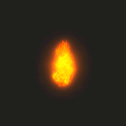 Calcifer Burns In The Dark GIF | GIFDB.com