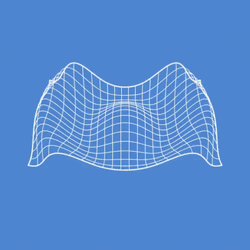 Calming Grid Blue Wave GIF | GIFDB.com