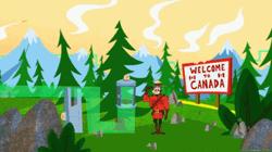 Welcome To Canada Moving Art GIF | GIFDB.com