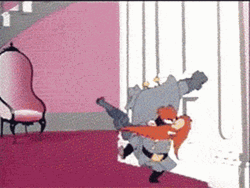 Yosemite Sam Mask Off GIF | GIFDB.com