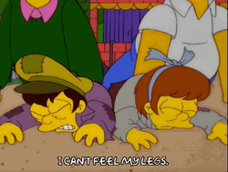 Cant Feel My Legs The Simpsons GIF | GIFDB.com