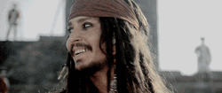 Captain Jack Sparrow Guilty Smiles GIF | GIFDB.com