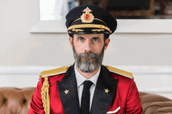 Captain Obvious Holding Cap GIF | GIFDB.com