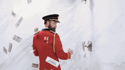 Captain Obvious Showering Money GIF | GIFDB.com
