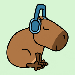 Capybara Music Lover With Headphones GIF | GIFDB.com