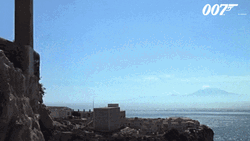 Car Driving Off Cliff James Bond GIF | GIFDB.com