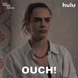Cara Delevingne Says Ouch That Hurt GIF | GIFDB.com