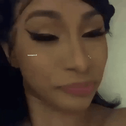 Cardi B Eye Roll Smiling GIF | GIFDB.com