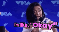 Cardi B Saying Okay GIF | GIFDB.com