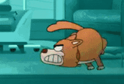 Cartoon Angry Dog Chasing Tail GIF | GIFDB.com