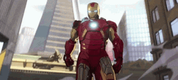 Cartoon Avengers Assemble Between Buildings GIF | GIFDB.com