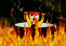 Cartoon Bird Sweating Boiling Water Burning Hot Weather GIF | GIFDB.com