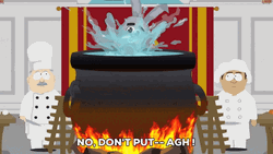 Cartoon Bunny Swimming In Boiling Pot GIF | GIFDB.com