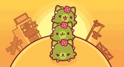 Cartoon Cat Stack GIF | GIFDB.com