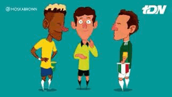 Cartoon Mocking Brazil Football GIF | GIFDB.com