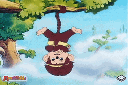 Cartoon Monkey Spinning Downward Spin GIF | GIFDB.com