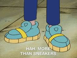 Cartoon Shoes More Than Sneakers GIF | GIFDB.com