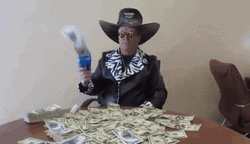 Man Throwing A Cash Using Money Gun GIF | GIFDB.com