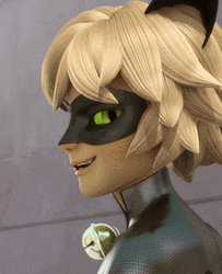 Cat Noir Salute Bye Run GIF | GIFDB.com