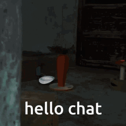 Cat Sneaky Hello Chat GIF | GIFDB.com