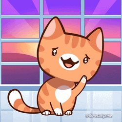 Cat Waving Eyes Teary Saying Goodbye GIF | GIFDB.com