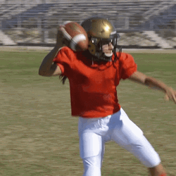 Catch Michelle Khare Football Throw GIF | GIFDB.com