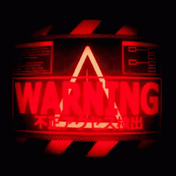 Cautionary Red Warning Alert GIF | GIFDB.com
