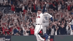 Celebrating Freddie Freeman Overjoyed GIF | GIFDB.com