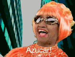 Celia Cruz Azucar Spanish For Sugar GIF | GIFDB.com