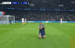 Championship Celebration Kylian Mpabbe Iconic Knee Slide GIF | GIFDB.com