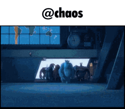 Chaos Monster Inc. Movie Walk Meme GIF | GIFDB.com