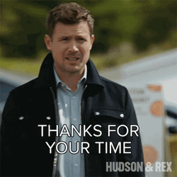 Charlie Hudson Thank You For Your Time GIF | GIFDB.com