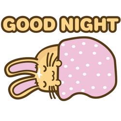 Charming Goodnight Bunny Animation GIF | GIFDB.com