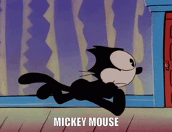Chasing Mickey Mouse Felix The Cat GIF | GIFDB.com