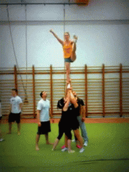 Cheerleading Epic Fail Fall GIF | GIFDB.com