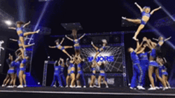 Cheerleading Team Stunt Teamwork GIF | GIFDB.com