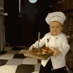 Little Chef Hasbulla Serving Food GIF | GIFDB.com