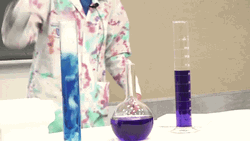 Chemistry Experiment Color Magic Reaction GIF | GIFDB.com