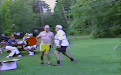 Chest Bump With A Big Man GIF | GIFDB.com