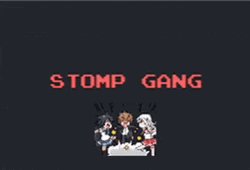 Chibi Anime Stomp Gang GIF | GIFDB.com