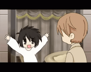 Chibi L Death Note Tantrums GIF | GIFDB.com