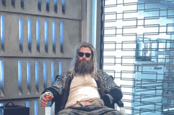 Chilling Fat Thor GIF | GIFDB.com