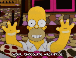 Chocolate On Sale Homer Simpson GIF | GIFDB.com