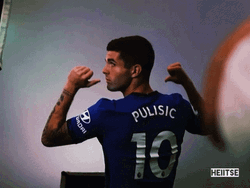 Christian Pulisic Pointing On Jersey Name GIF | GIFDB.com