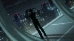 Chrollo At The Edge Of A Building GIF | GIFDB.com